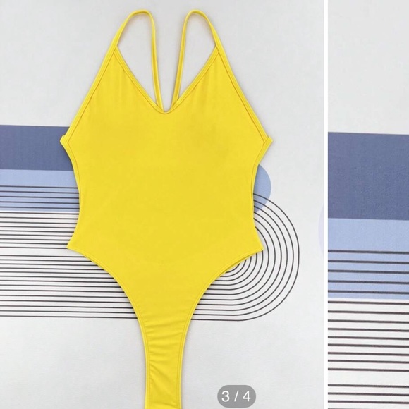 Swim | Yellow One Piece Bikini | Poshmark